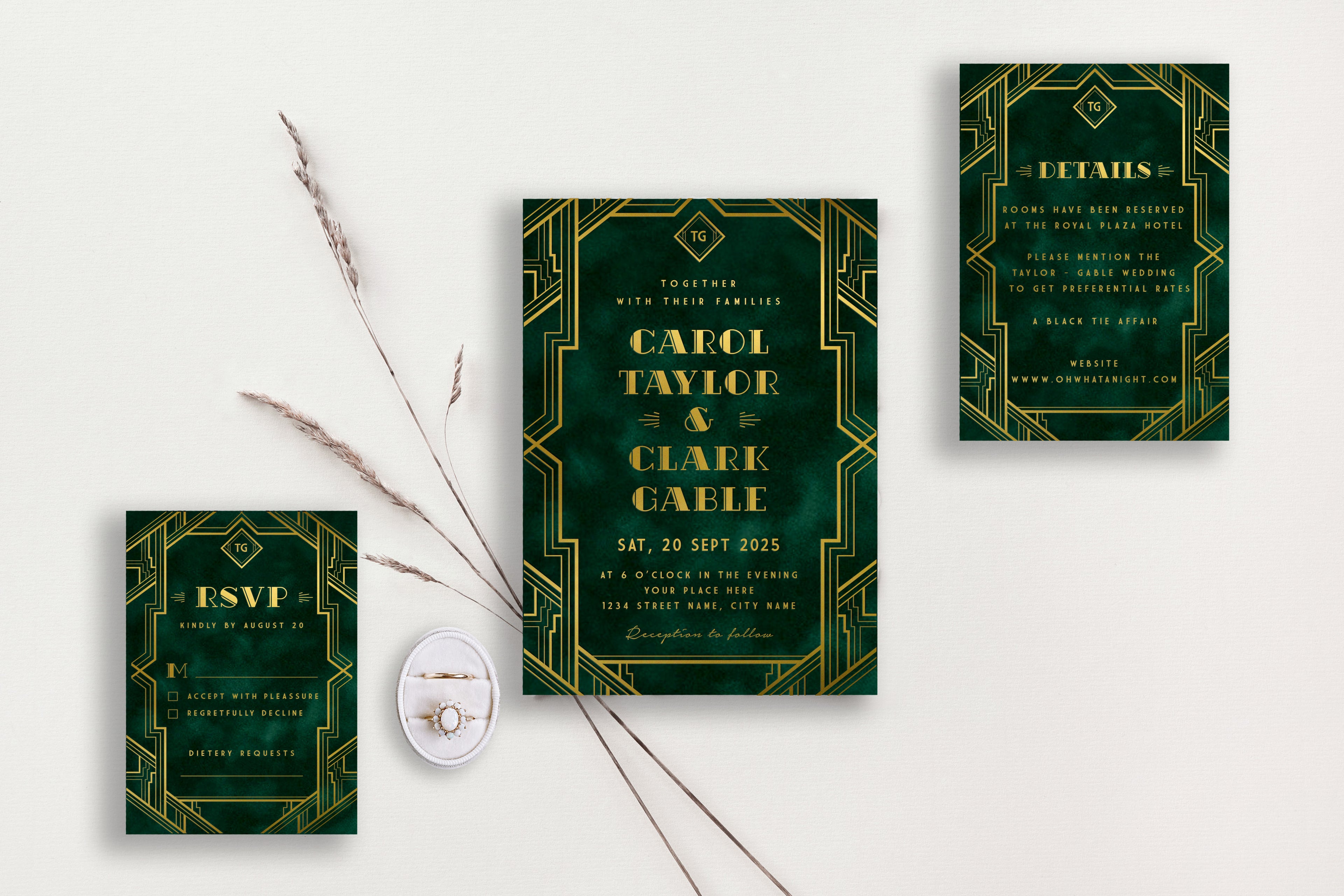 Velvet Wedding Invitations – Ladd Stamps
